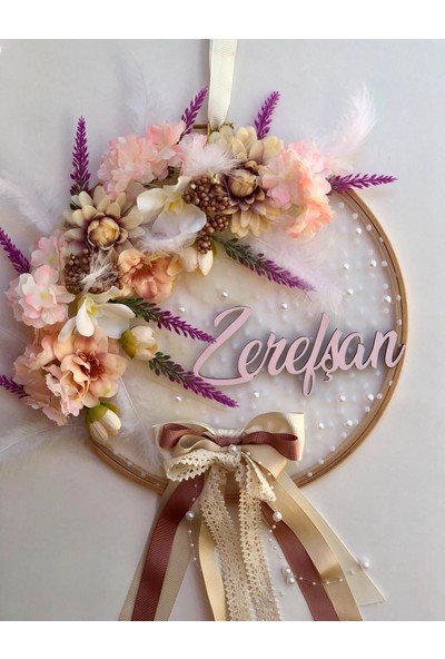 Lia Tasarım Bebek Odası Kapı Süsü İsme Özel Tasarım