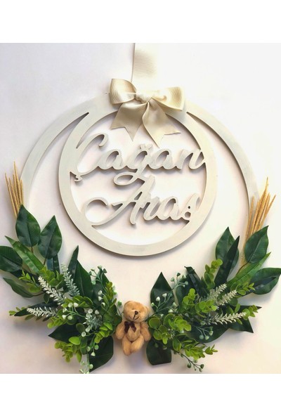 Lia Tasarım Bebek Odası Kapı Süsü İsme Özel Tasarım