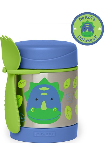 Skip Hop Zoo Paslanmaz Çelik Termos Dinazor