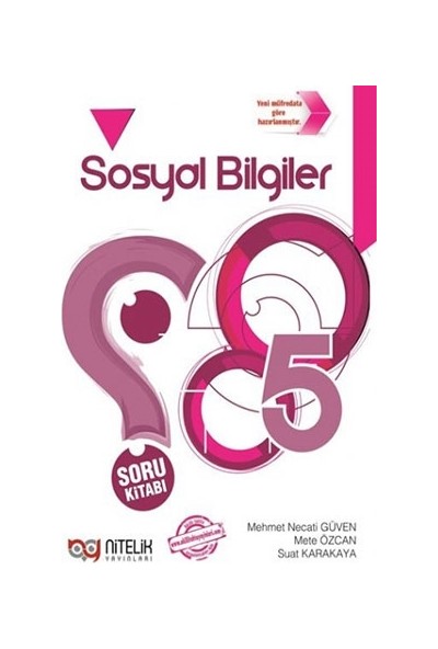 Nitelik Yayınları 5. Sınıf Sosyal Bilgiler Soru Bankası - Mehmet Necati Güven