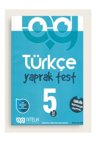 Nitelik Yayınları 5. Sınıf Türkçe Yaprak Test Nitelik Yayınları 5. Sınıf Türkçe Yaprak Test
