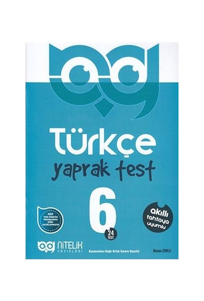 Nitelik Yayınları 6. Sınıf Türkçe Yaprak Test Nitelik Yayınları 6. Sınıf Türkçe Yaprak Test