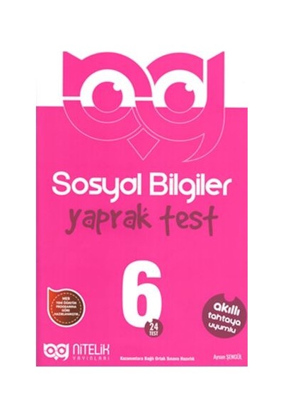 Nitelik Yayınları 6. Sınıf Sosyal Bilgiler Yaprak Test Nitelik Yayınları 6. Sınıf Sosyal Bilgiler Yaprak Test
