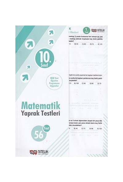 Nitelik Yayınları 10. Sınıf Matematik Yaprak Test Nitelik Yayınları 10. Sınıf Matematik Yaprak Test