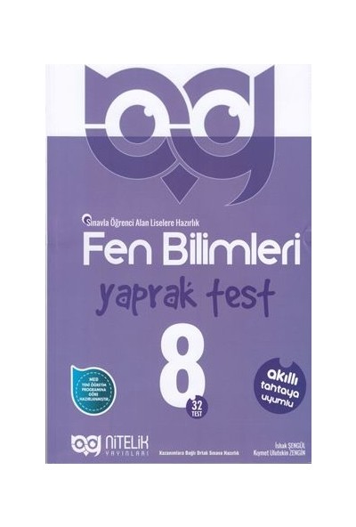 Nitelik Yayınları 8. Sınıf Fen Bilimleri Yaprak Test