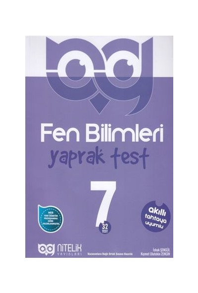 Nitelik Yayınları 7. Sınıf Fen Bilimleri Yaprak Test