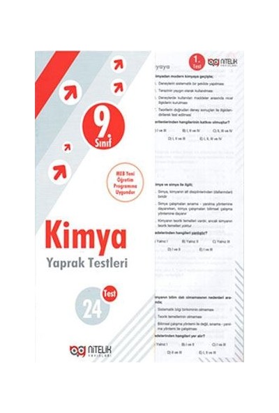 Nitelik Yayınları 9. Sınıf Kimya Yaprak Testleri