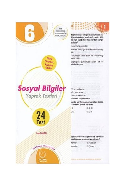 Palme Yayıncılık 6. Sınıf Sosyal Bilgiler Yaprak Test Palme Yayıncılık 6. Sınıf Sosyal Bilgiler Yaprak Test
