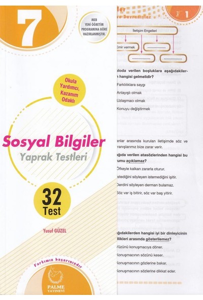 Palme Yayıncılık 7. Sınıf Sosyal Bilgiler Yaprak Test Palme Yayıncılık 7. Sınıf Sosyal Bilgiler Yaprak Test