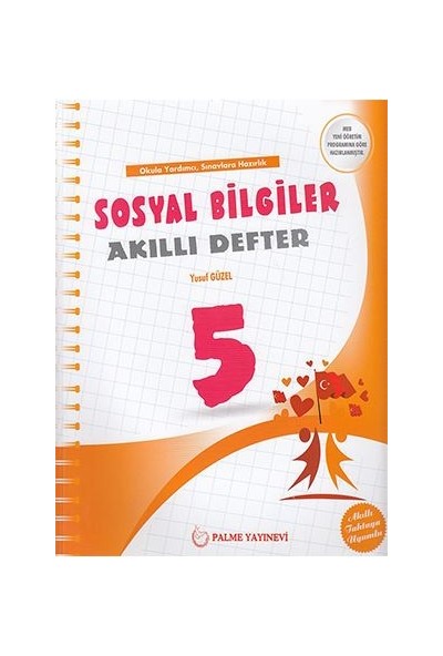 Palme Yayıncılık 5. Sınıf Sosyal Bilgiler Akıllı Defter - Yusuf Güzel Palme Yayıncılık 5. Sınıf Sosyal Bilgiler Akıllı Defter - Yusuf Güzel