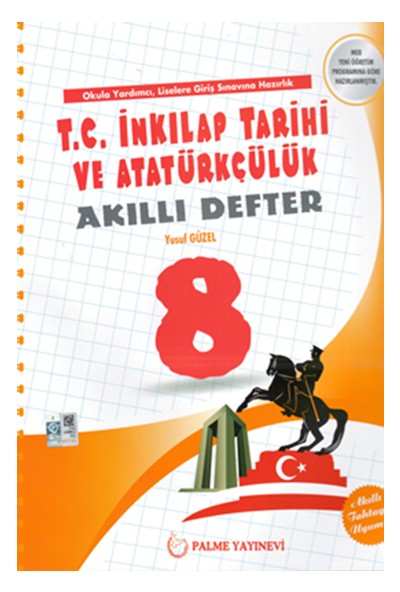 Palme Yayıncılık 8. Sınıf T.C. İnkılap Tarihi ve Atatürkçülük Akıllı Defter Palme Yayıncılık 8. Sınıf T.C. İnkılap Tarihi ve Atatürkçülük Akıllı Defter
