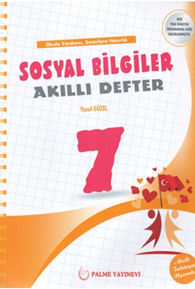 Palme Yayıncılık 7. Sınıf Sosyal Bilgiler Akıllı Defter Palme Yayıncılık 7. Sınıf Sosyal Bilgiler Akıllı Defter