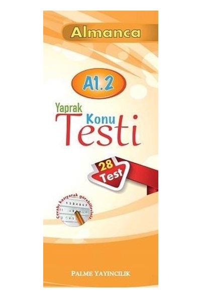 Palme Yayıncılık Almanca Yaprak Test A1.2 Palme Yayıncılık Almanca Yaprak Test A1.2