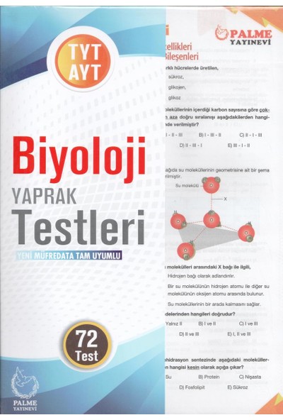 Palme Yayıncılık TYT-AYT Biyoloji Yaprak Test Palme Yayıncılık TYT-AYT Biyoloji Yaprak Test
