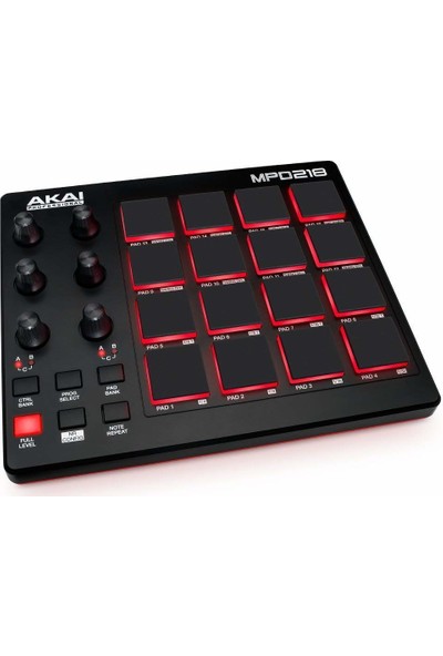 Akai Professional MPD218 | Mıdı Drum Pad Controller With Software Download Package (16 Pads / 6 Knobs / 6 Buttons) Akai Professional MPD218 | Mıdı Drum Pad Controller With Software Download Package (16 Pads / 6 Knobs / 6 Buttons)
