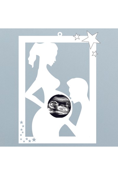 Nalia Bebe Hamile Anne - Hediyelik Ahşap Ultrason Çerçevesi Beyaz Nalia Bebe Hamile Anne - Hediyelik Ahşap Ultrason Çerçevesi Beyaz
