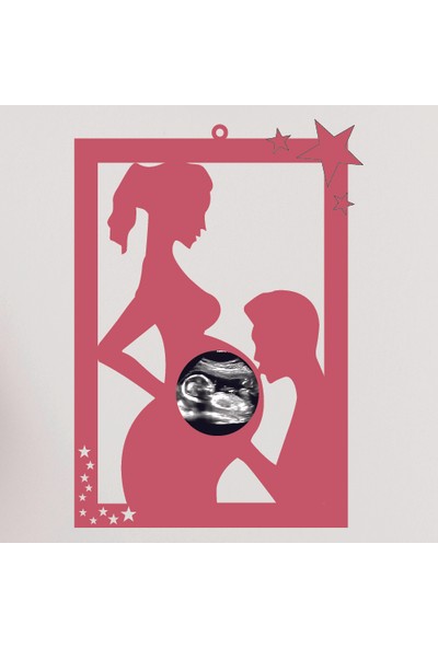 Nalia Bebe Hamile Anne - Hediyelik Ahşap Ultrason Çerçevesi Pembe Nalia Bebe Hamile Anne - Hediyelik Ahşap Ultrason Çerçevesi Pembe