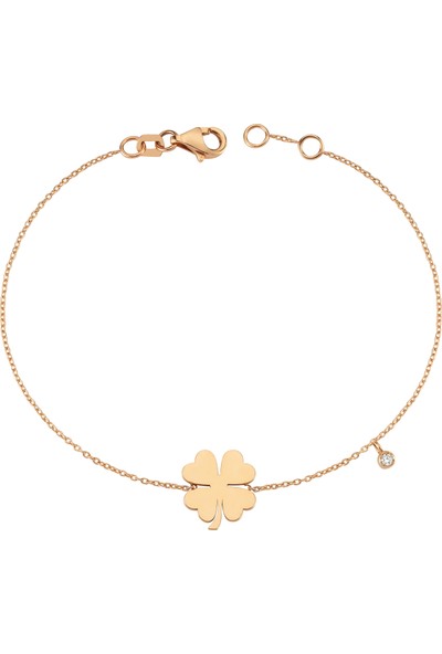 Craft Pırlanta Pure Koleksiyonu Pırlantalı Yonca Bileklik