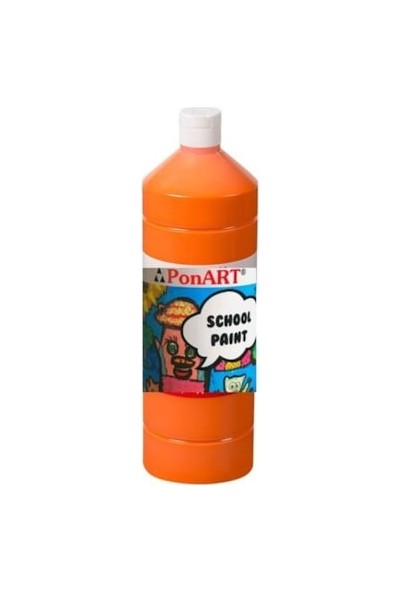 Ponart School Paint Okul Boyası 1000 Ml. Turuncu Ponart School Paint Okul Boyası 1000 Ml. Turuncu