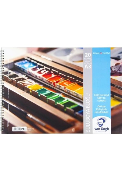 Van Gogh Suluboya Bloğu Defter 300 gr 20 yp A3 Van Gogh Suluboya Bloğu Defter 300 gr 20 yp A3