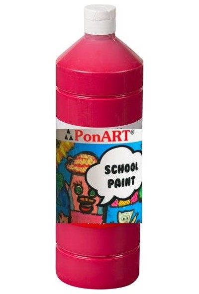 Ponart School Paint Tempera Guaj Boya 1000 ml. PSP-2208 K.KIRMIZI Ponart School Paint Tempera Guaj Boya 1000 ml. PSP-2208 K.KIRMIZI