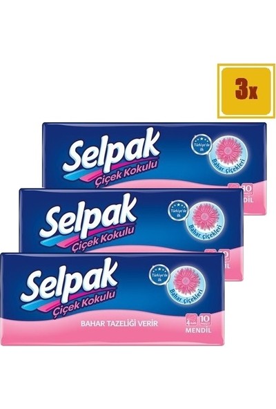 Selpak Çiçek Kokulu Mendil