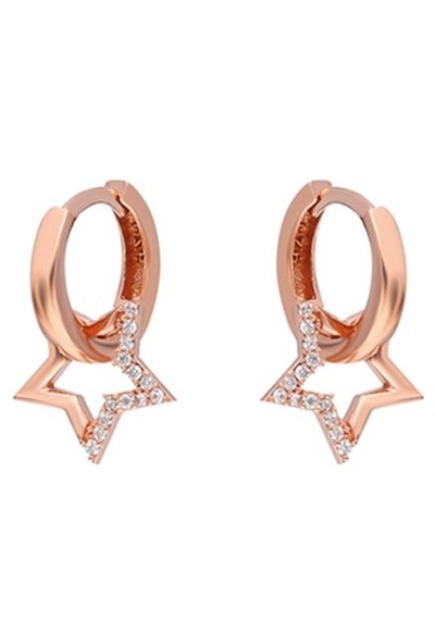 Nereze 925 Ayar Yıldız Çift Küpe Kadın Gümüş Küpe Nereze 925 Ayar Yıldız Çift Küpe Kadın Gümüş Küpe