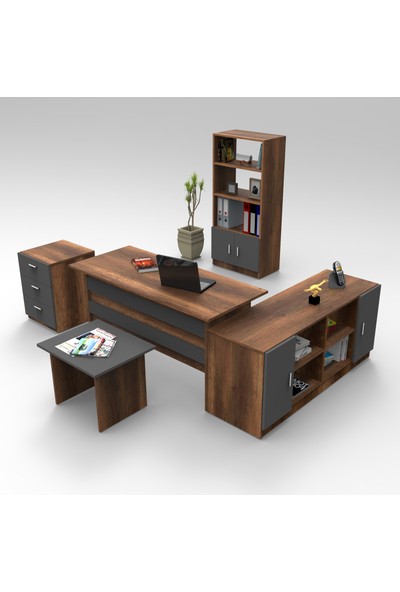 Yurudesign Vario ABCDF Ofis Büro Masa Takımı Barok-Antrasit Yurudesign Vario ABCDF Ofis Büro Masa Takımı Barok-Antrasit