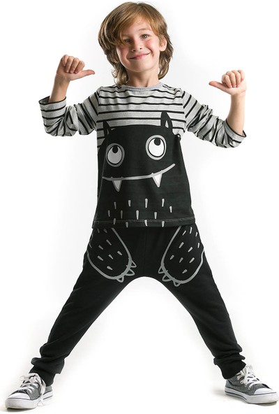 Denokids Erkek Çocuk Gerçek Canavar Baggy Takım