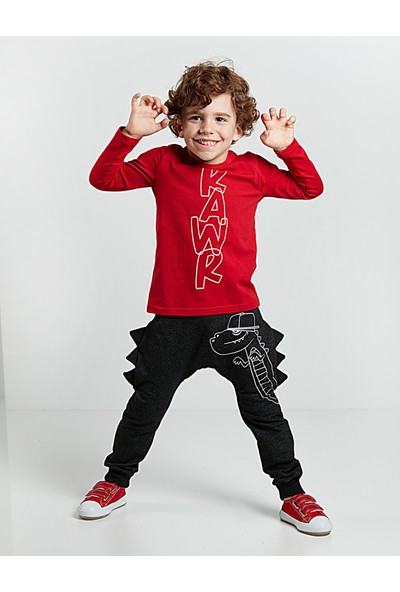 Denokids Erkek Çocuk Tırtır Pantolon Takım