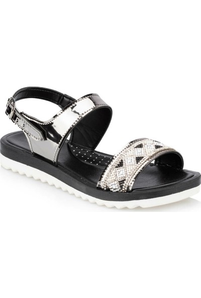 Polaris 91.313585.Z Siyah Kadın Sandalet
