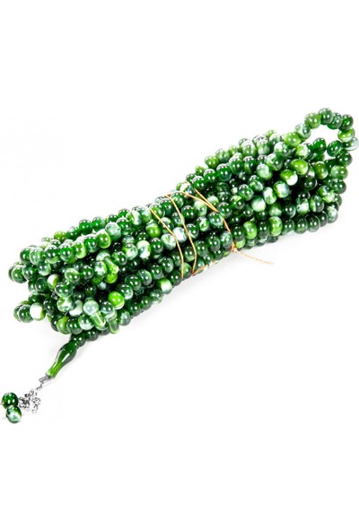 500'LÜK Tesbih Yeşil-Beyaz