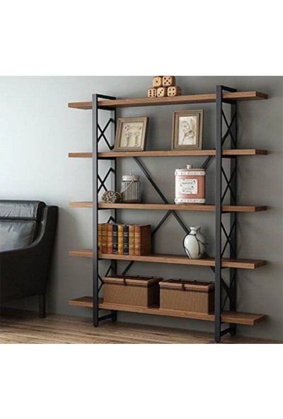 Demo Metal Ahşap Dekoratif Kitaplık Demo Metal Ahşap Dekoratif Kitaplık