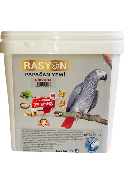 Rasyon Nirvana Pellet Papağan Yemi 5 kg Rasyon Nirvana Pellet Papağan Yemi 5 kg