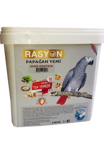 Rasyon High Protein Papağan Yemi 5 kg