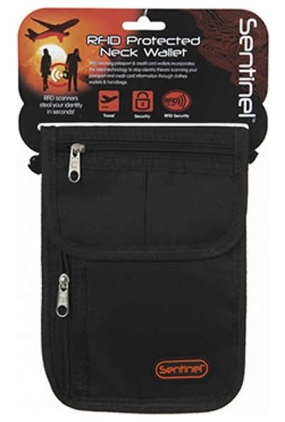 Sentinel RFID Engelleyici Boyun Cüzdanı