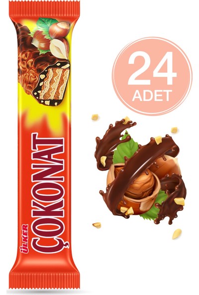 Ülker Çokonat Çikolata 33 gr x 24'lü