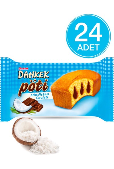 Ülker Dankek Pöti Hindistan Cevizli Muffin Kek 40 gr 24 adet Ülker Dankek Pöti Hindistan Cevizli Muffin Kek 40 gr 24 adet