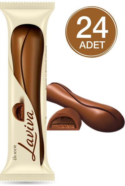 Ülker Laviva Dolgulu ve Bisküvili Çikolata 24 Adet Ülker Laviva Dolgulu ve Bisküvili Çikolata 24 Adet