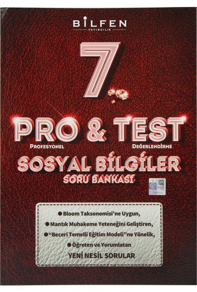Bilfen Yayıncılık 7. Sınıf Pro&Test Sosyal Bilgiler Soru Bankası Bilfen Yayıncılık 7. Sınıf Pro&Test Sosyal Bilgiler Soru Bankası
