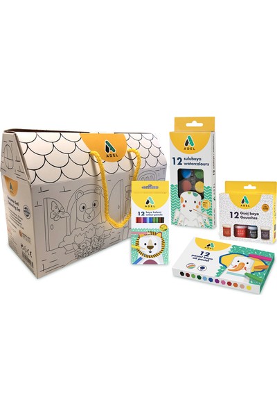 Adel Boyanabilir Boyama Çantası