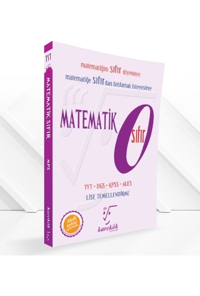Karekök Yayınları Matematik Sıfır Kitabı