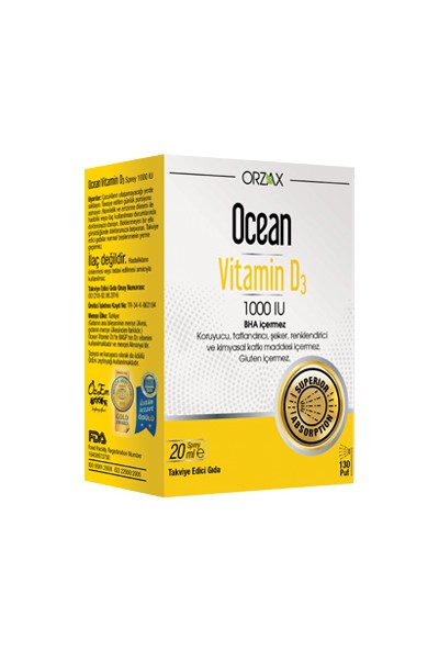 Ocean Vitamin D3 1000 IU 20ml Sprey Ocean Vitamin D3 1000 IU 20ml Sprey