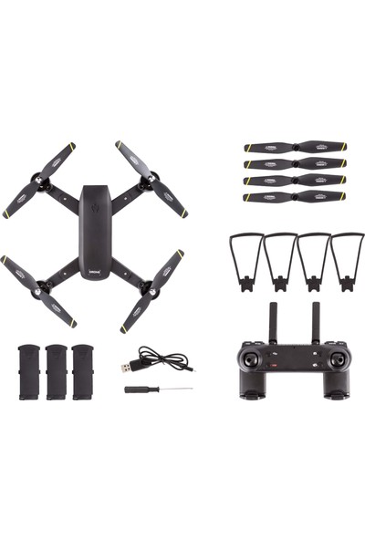 Aden E59S 4K Ultra HD Kamera VPS Sensörlü Drone (3 Bataryalı Set)