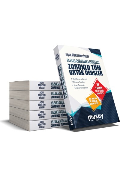 Açık Öğretim Lisesi 1.2.3.4.5.6.7.8. Dönem Konu Anlatımlı Soru Bankası