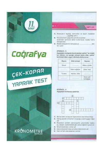 Kronometre 11. Sınıf Coğrafya Yaprak Test Kronometre 11. Sınıf Coğrafya Yaprak Test