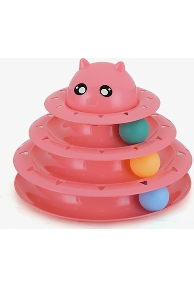 Petzoom 3 Katlı Kedi Oyuncağı Kedi Başlıklı Petzoom 3 Katlı Kedi Oyuncağı Kedi Başlıklı