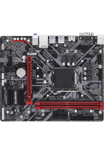 Gigabyte B365M-H Intel B365 2666MHz DDR4 1151Pin mATX Anakart Gigabyte B365M-H Intel B365 2666MHz DDR4 1151Pin mATX Anakart