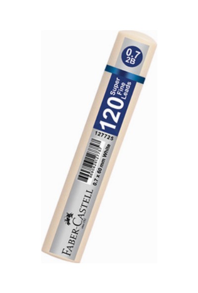Faber-Castell GRIP Min 0.7 2B 60mm, 120li Beyaz Tüp