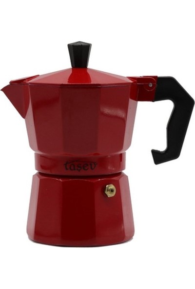 Bambum Taşev Piccolo 3 Fincan Moka Pot Kırmızı Bambum Taşev Piccolo 3 Fincan Moka Pot Kırmızı